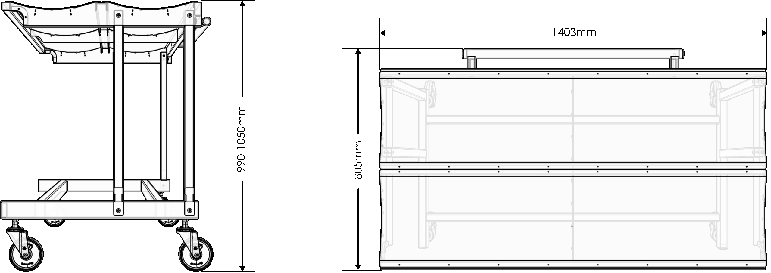Fabric Roll Trolley – Ergonomic Fabric Roll Handling Solution